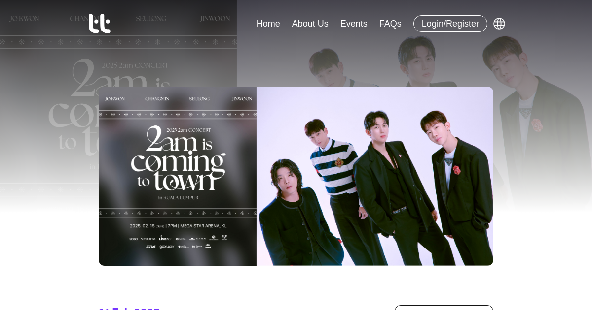 2025 2AM CONCERT IN KUALA LUMPUR | Concert | TicketingTix