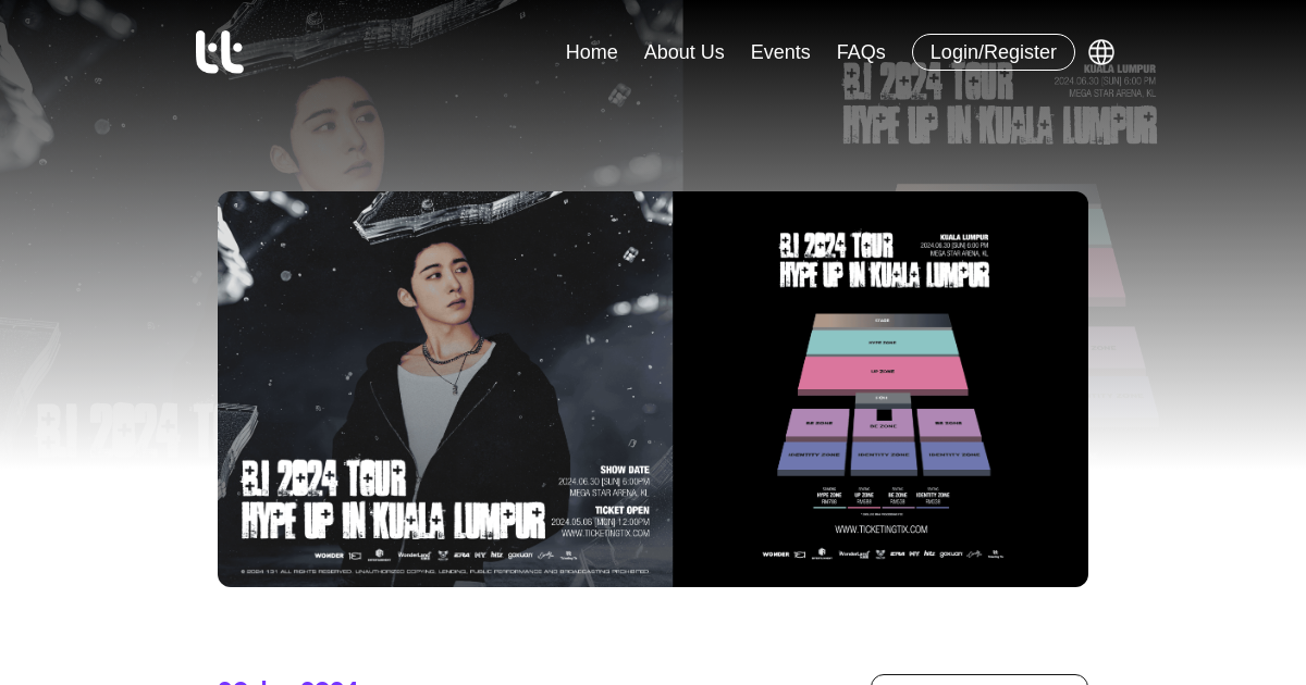 B.I 2024 TOUR “HYPE UP” IN KUALA LUMPUR | Concert | TicketingTix